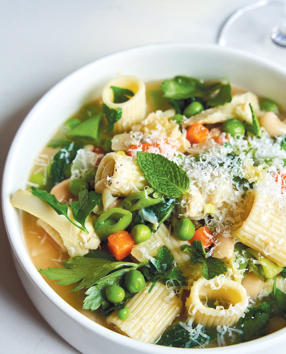 Spring Vegetable Pasta e Fagioli with Fresh Peas, Artichokes and ...
