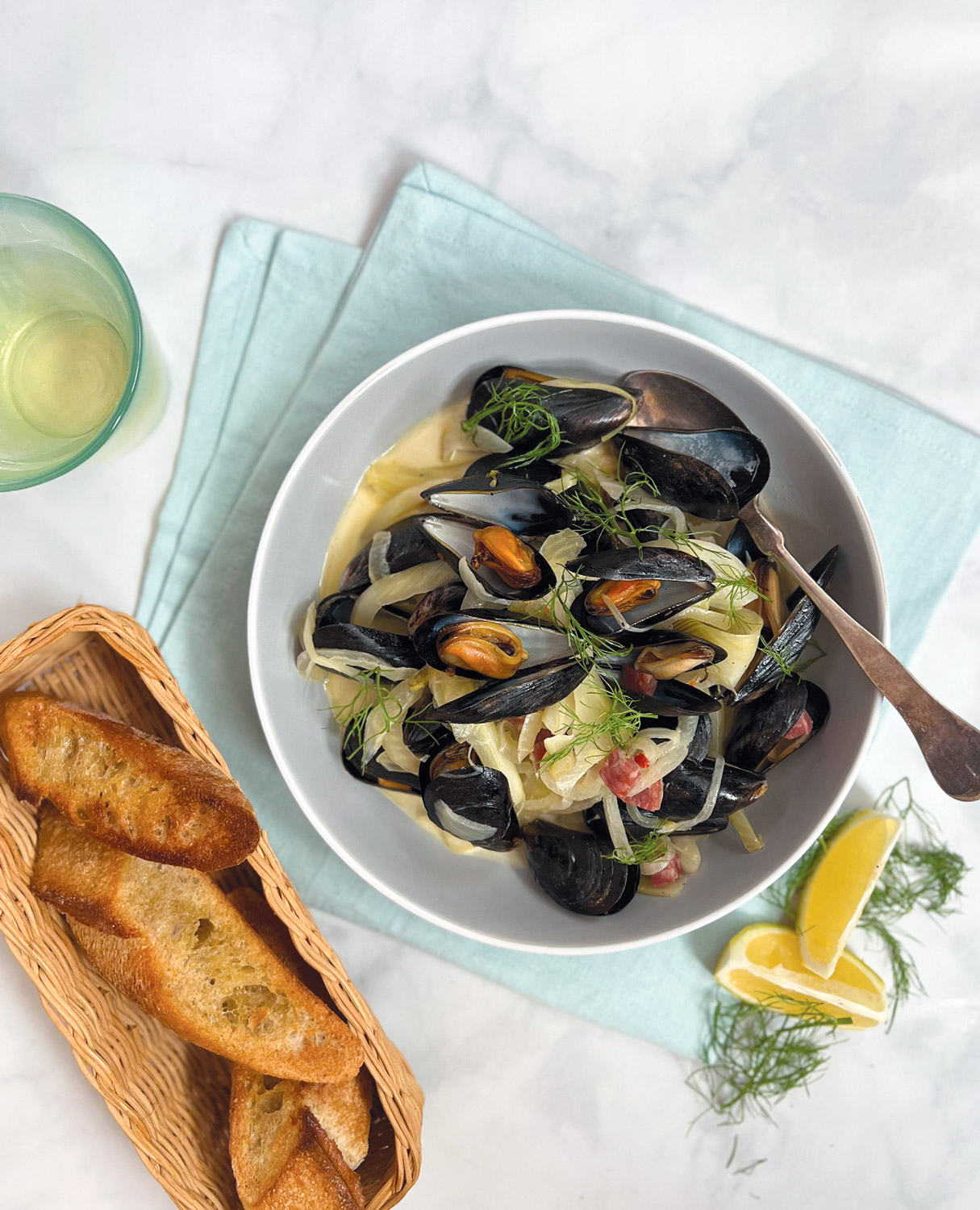 Mussels with Braised Fennel